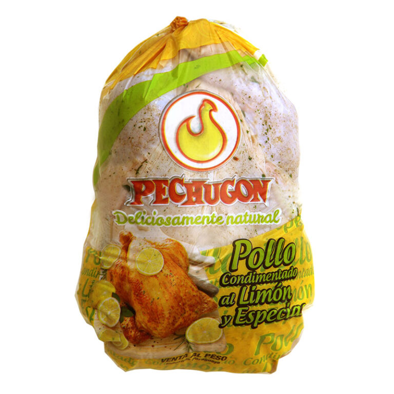Pollo Entero Cond. fresco y congelado al limón y especias - Pollos Pechugon